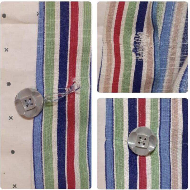 Button and buttonhole repairs - Splendid Stitches